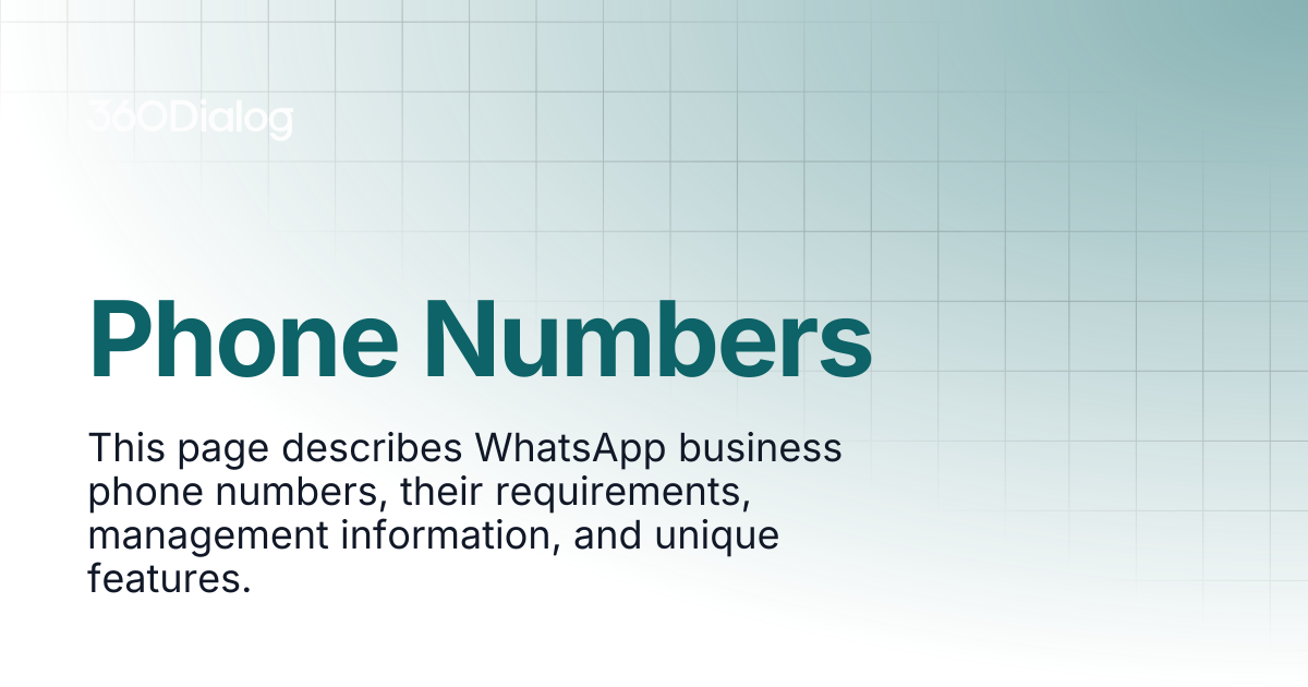Phone Numbers | Client Documentation