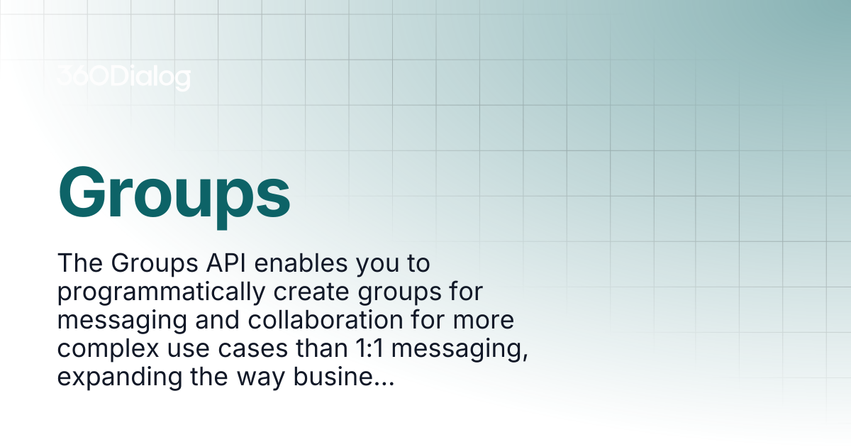 Groups | Client Documentation
