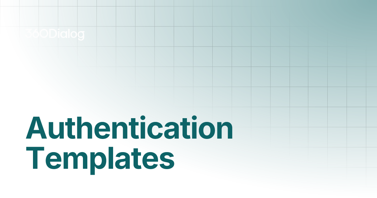 Authentication Templates | Client Documentation
