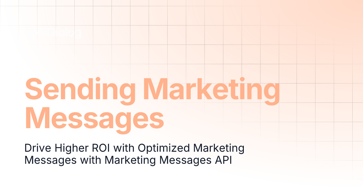 Sending Marketing Messages | 360Dialog