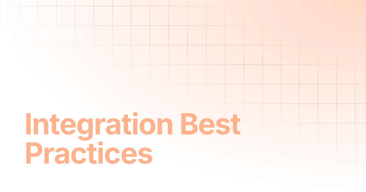 Integration Best Practices | 360Dialog