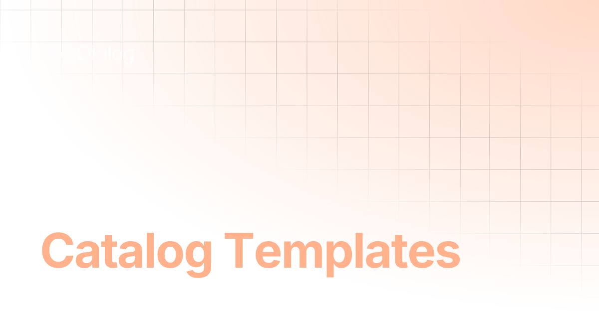 Catalog Templates | 360Dialog