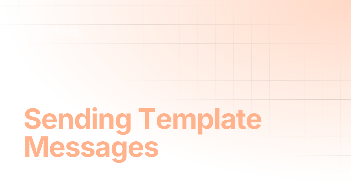 Sending Template Messages | 360Dialog