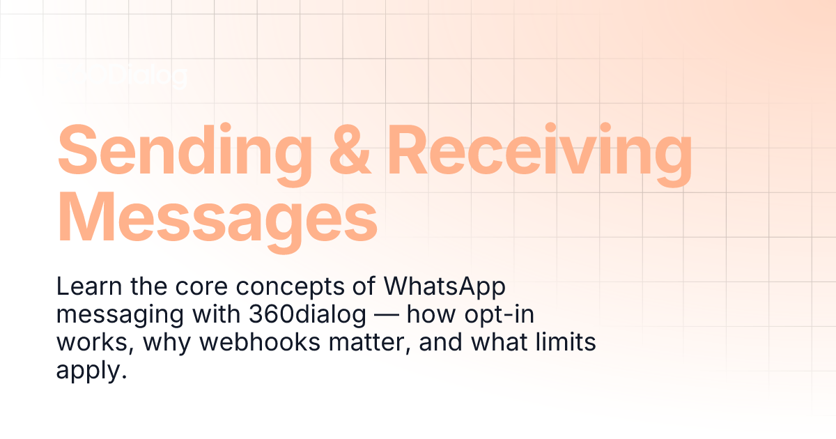 Sending & Receiving Messages | 360Dialog